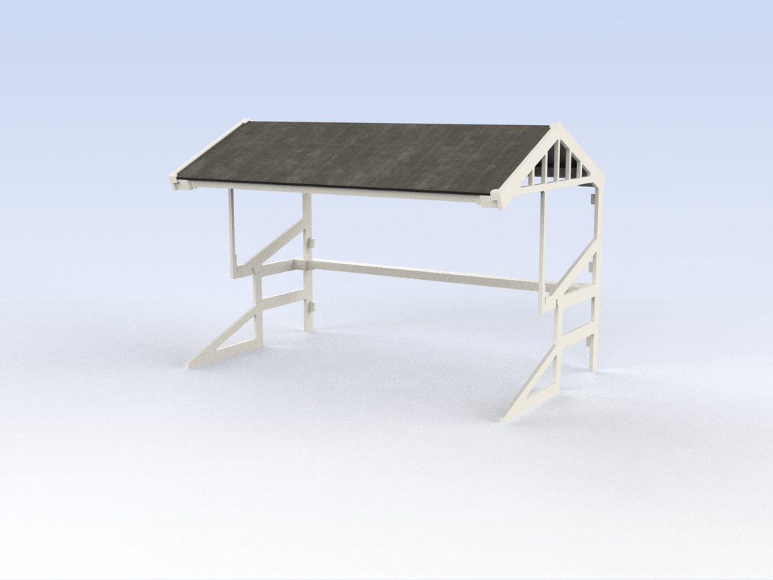 The Second Tier construction with roof for Terraces T1 , T3 and T5
