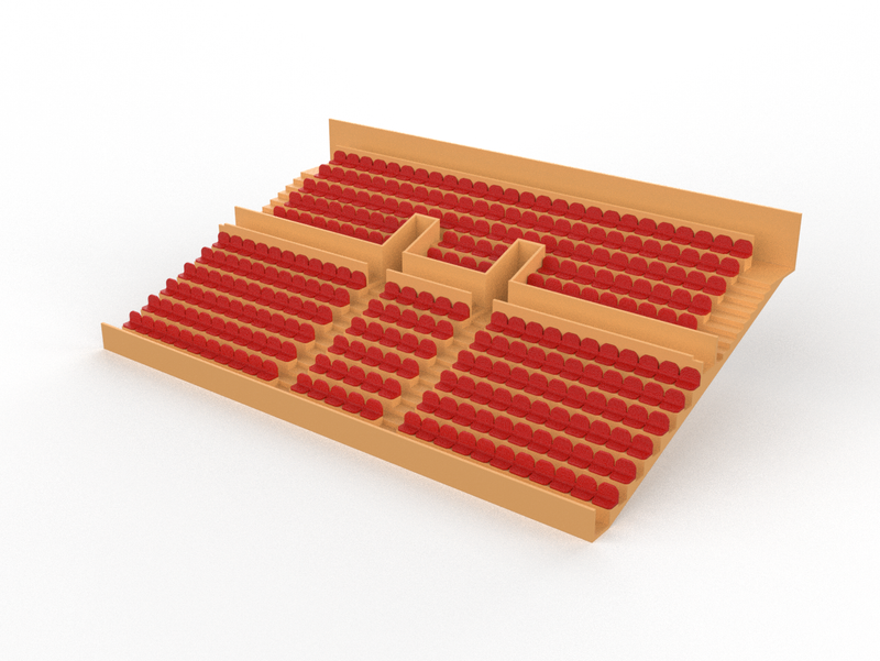 Seats for the Classic Subbuteo stands
