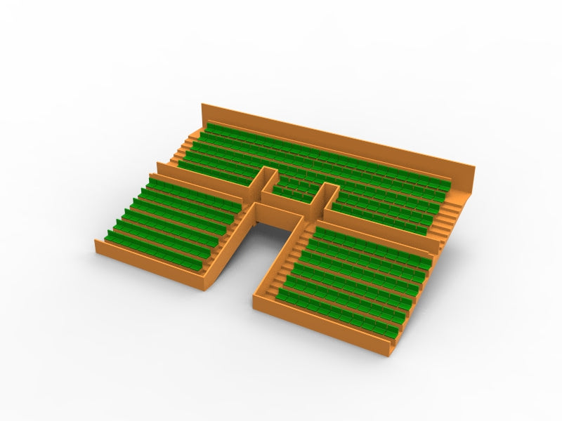 254 STANDARD SEATS FOR A TWO TIER VINTAGE SUBBUTEO GRANDSTAND (TUNNEL